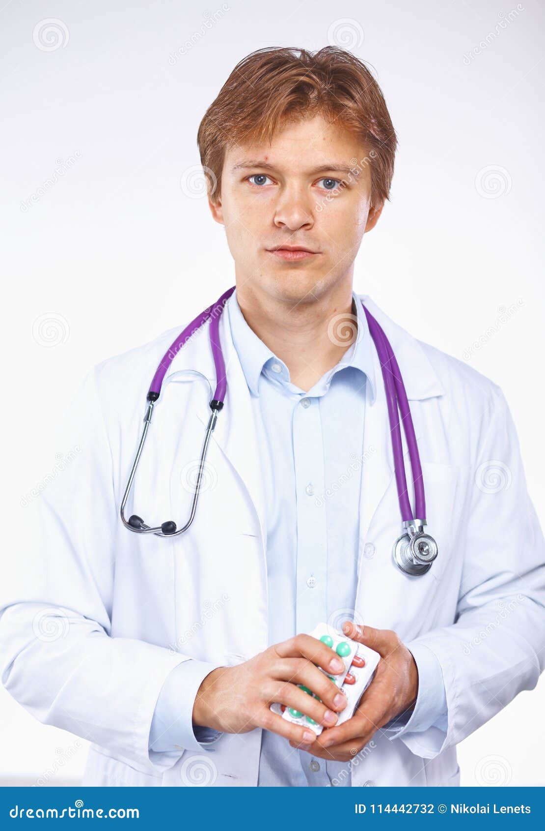 Young Doctor in the Office Makes an Entry Stock Photo - Image of ...