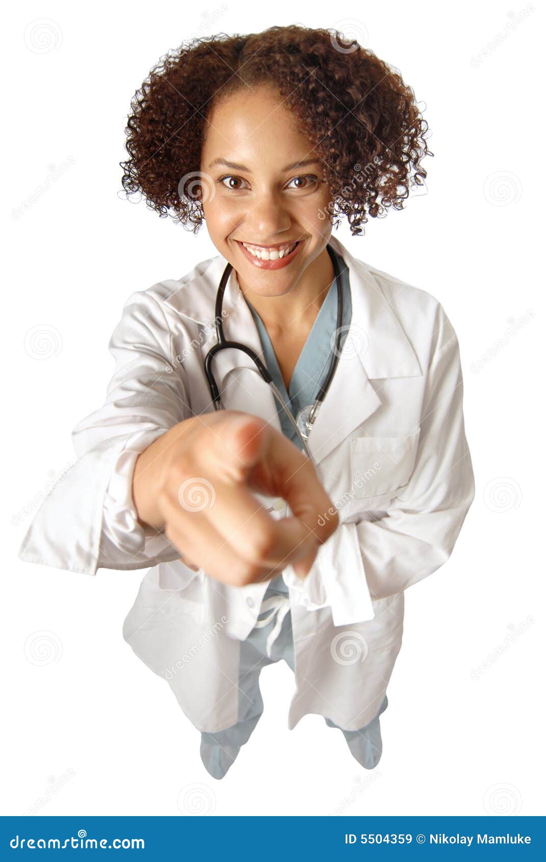 Young doctor pointing stock image. Image of excitement - 5504359