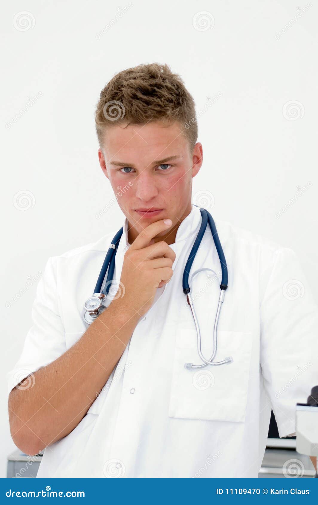 Young doctor serious look stock photo. Image of serious - 11109470