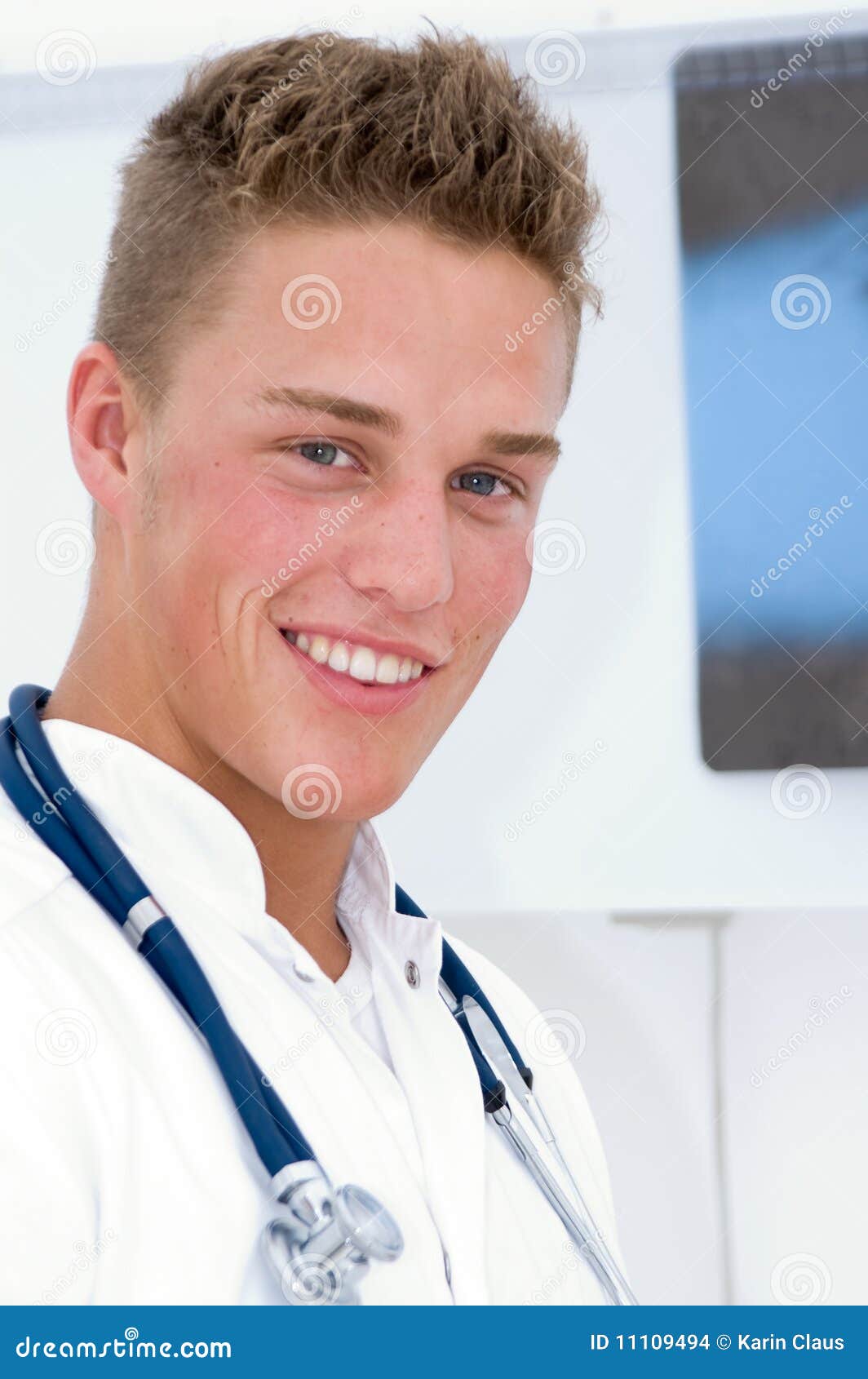 Young doctor smiling 1 stock photo. Image of uniform - 11109494