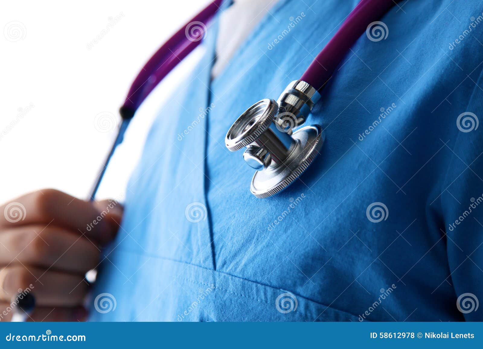 Young Doctor Standing with a Stethoscope Stock Photo - Image of ...