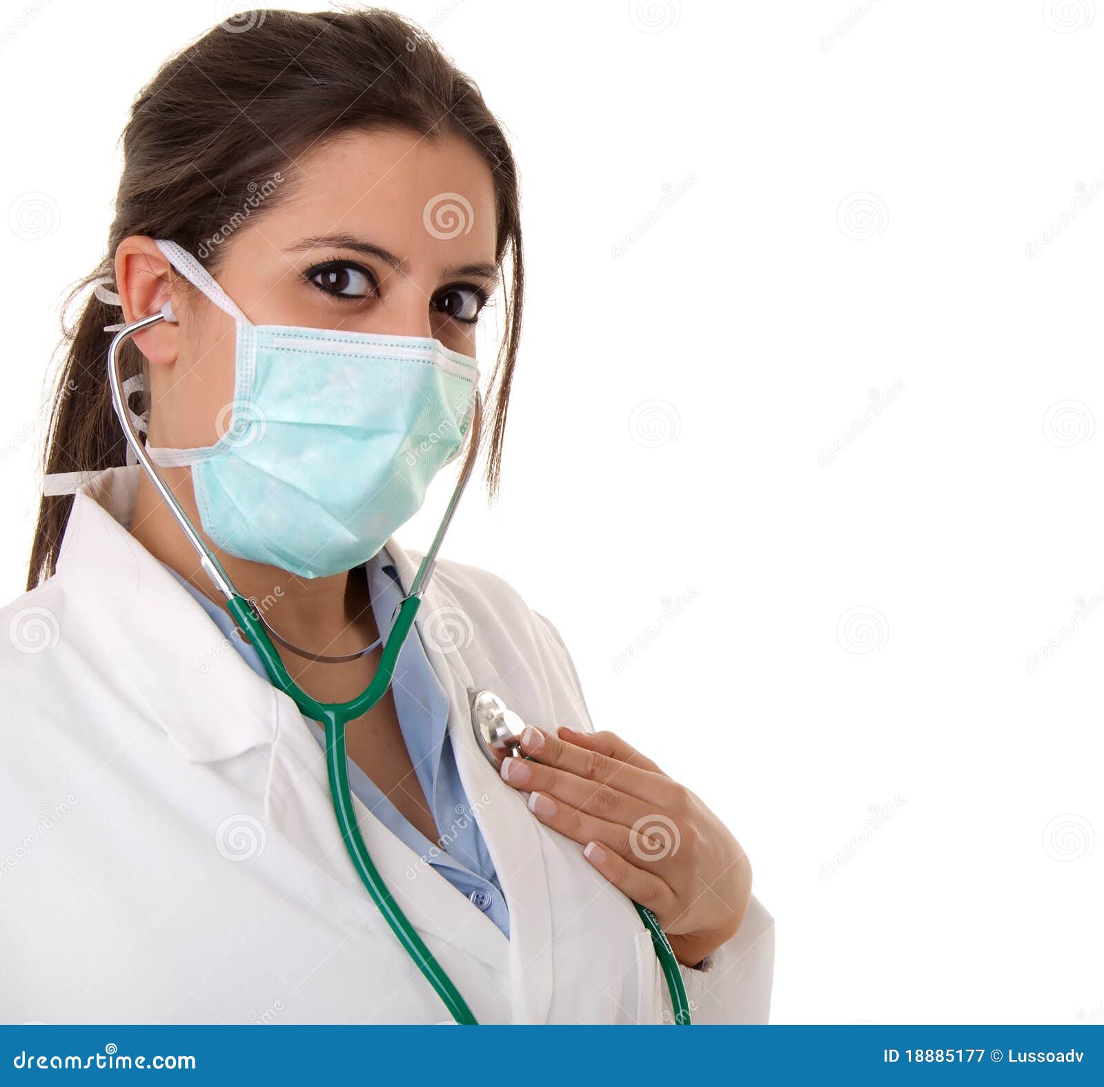 Young Doctor with Stethoscope Stock Image - Image of caucasian ...