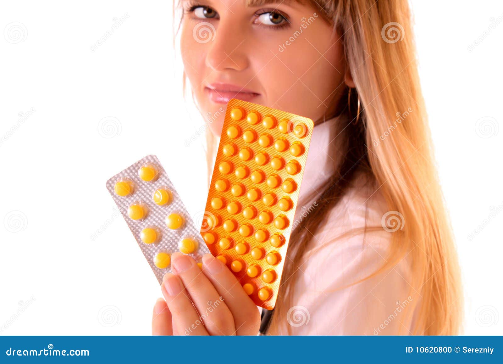 Young Doctor with Tablets Isolated Stock Photo - Image of medical, pill ...