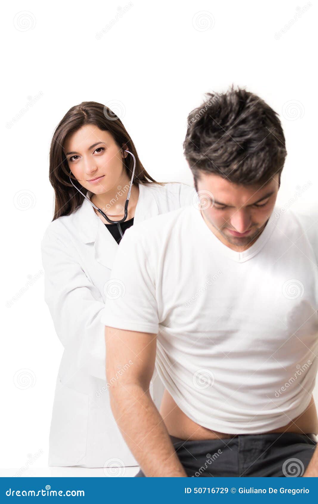 Young doctor visit stock image. Image of pulse, adult - 50716729
