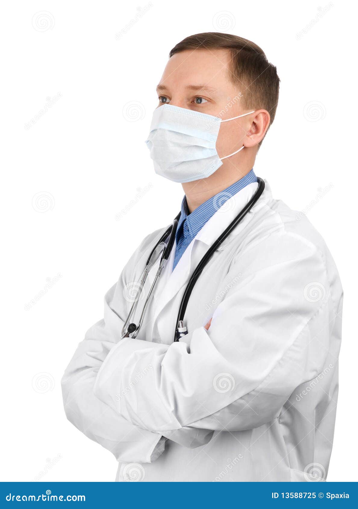 Young Doctor Wearing a Mask Stock Image - Image of medicine, mask: 13588725