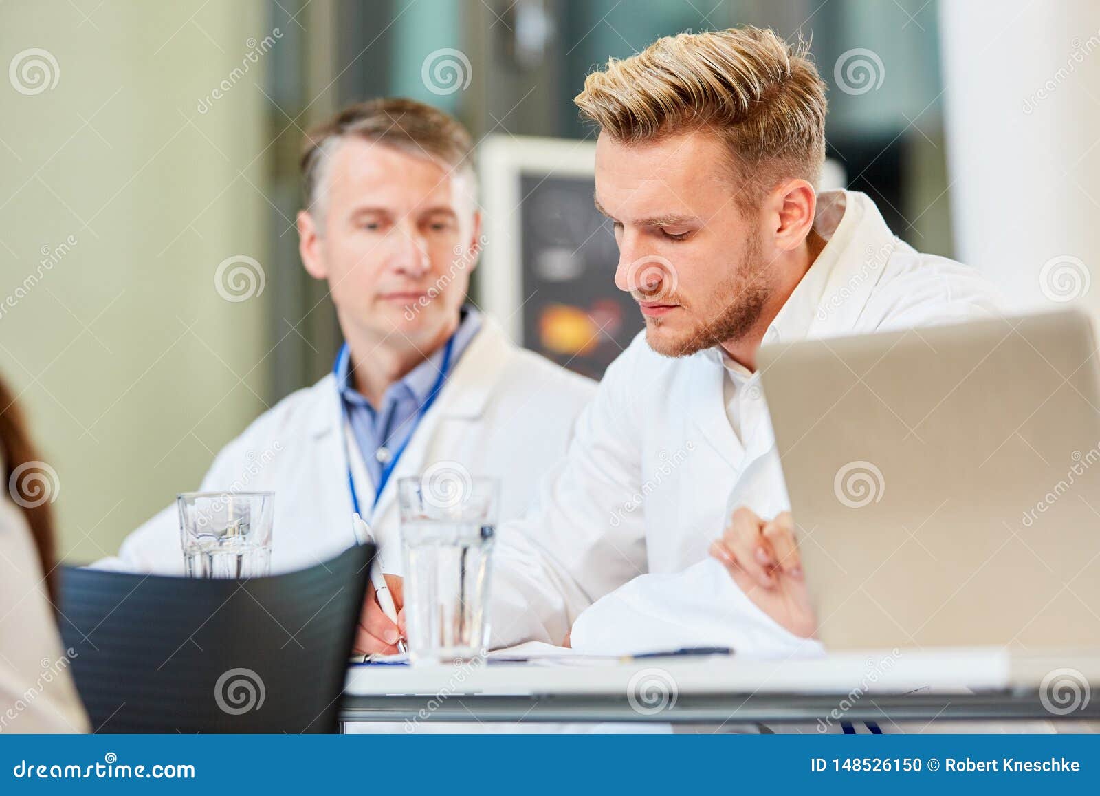 Young Doctor in a Workshop for Training Stock Photo - Image of medicine ...