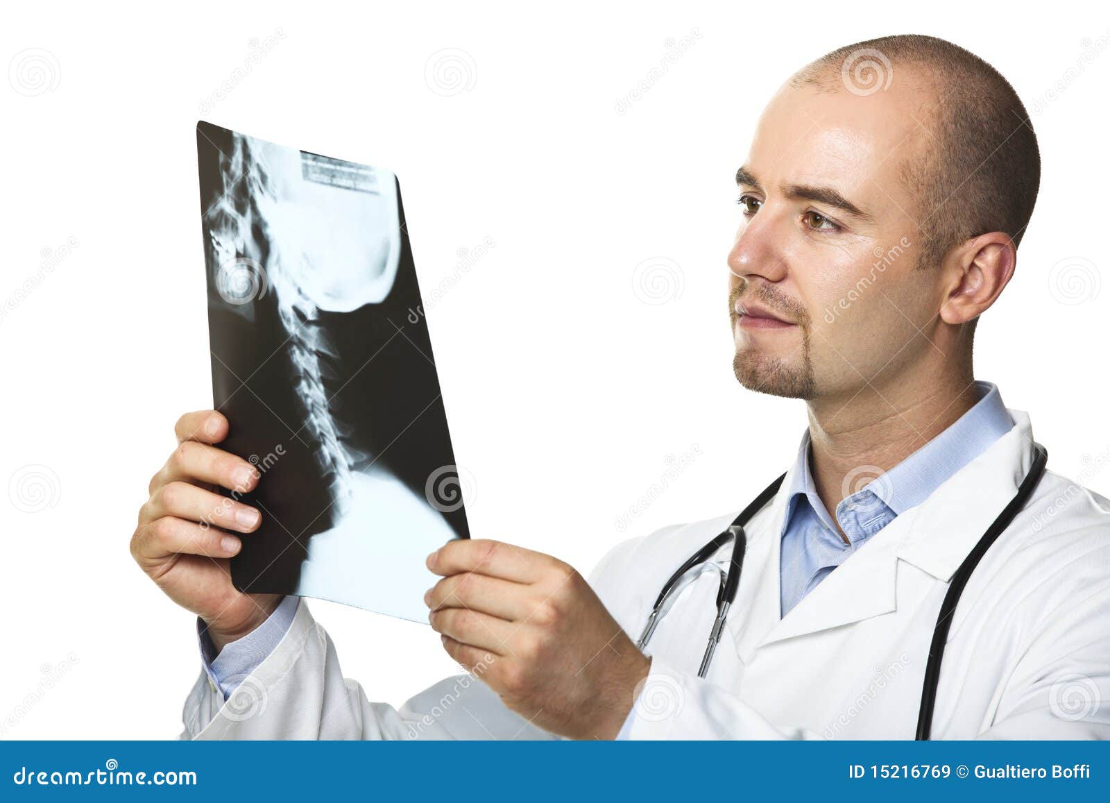 Young Doctor with Xray Film Stock Image - Image of male, caucasian ...