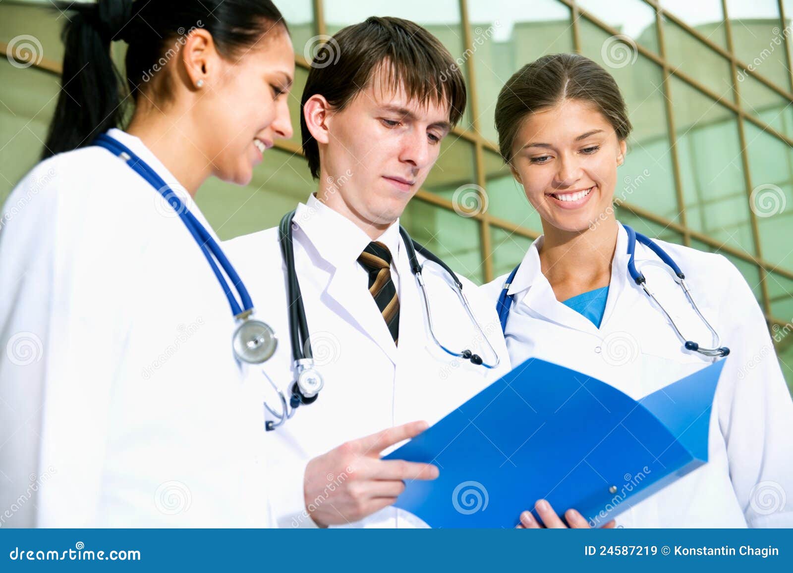 Young doctors stock image. Image of friendly, male, females - 24587219