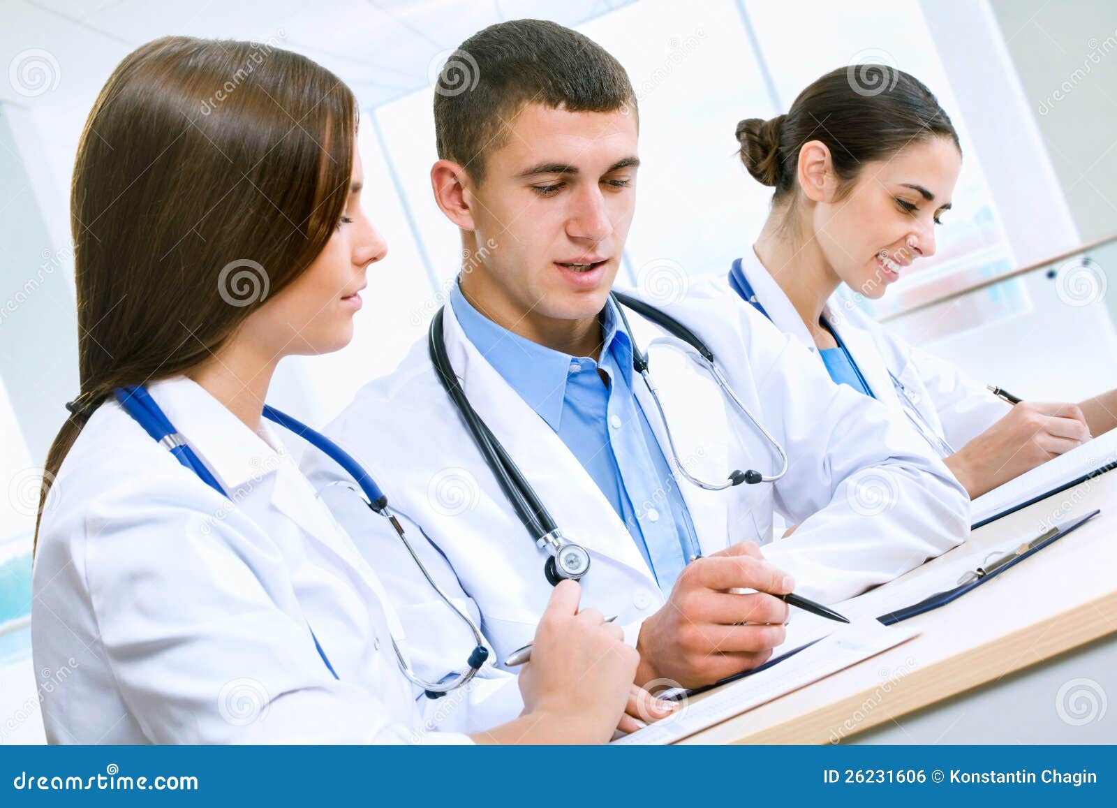 Young doctors stock photo. Image of people, disease, computer - 26231606