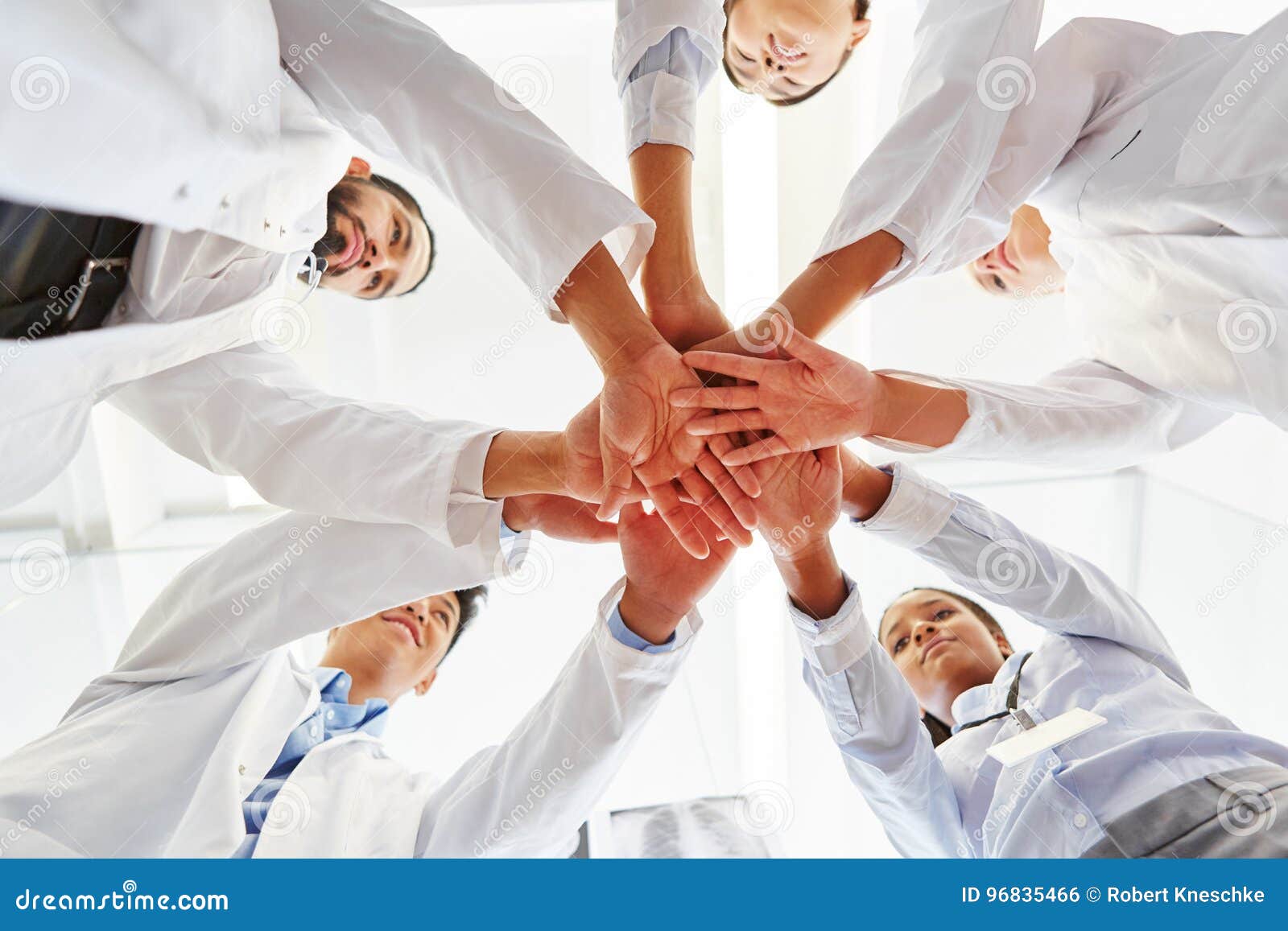 Young Doctors As Team Stack Hands Together Stock Photo - Image of ...