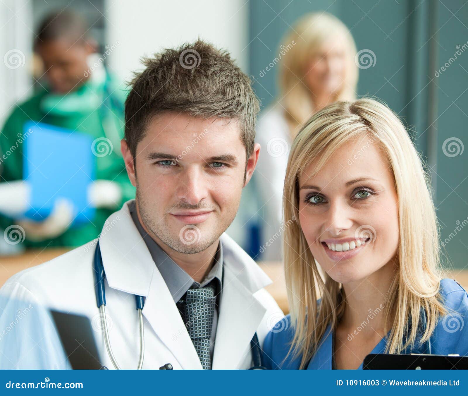Young doctors in hospital stock image. Image of doctor - 10916003