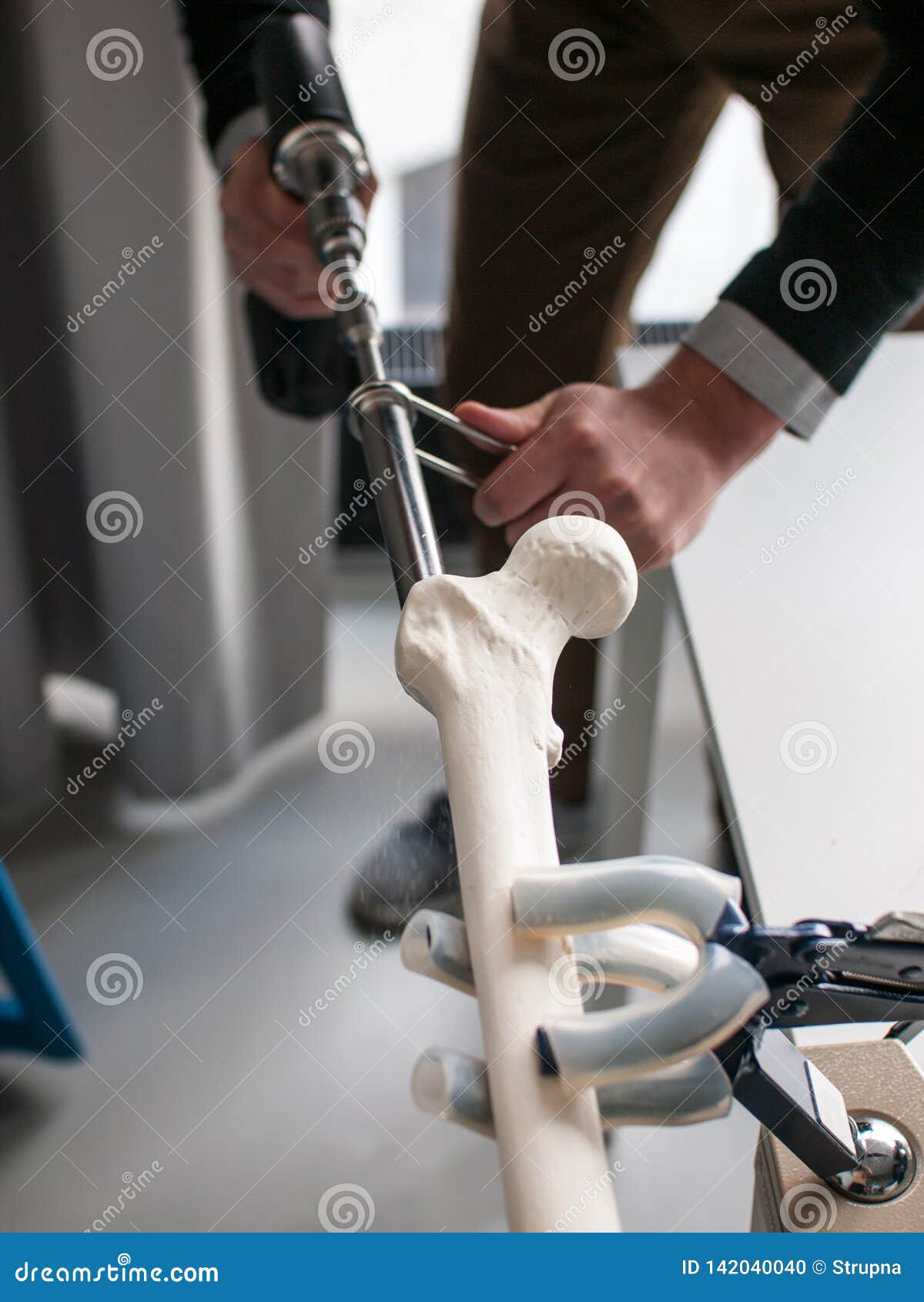 Young Doctors And Medical Students Train With Instruments And Plastic ...