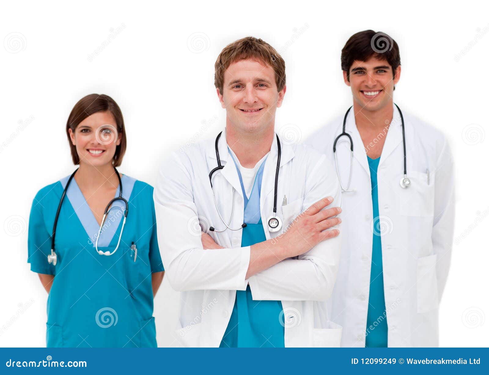 Young Doctors Smiling at the Camera Stock Image - Image of care ...