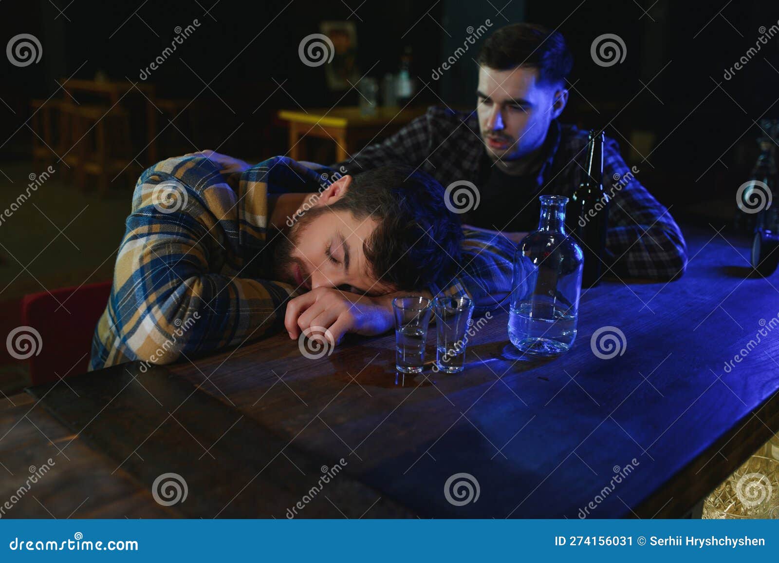 Young drunk man in bar stock image. Image of bottle - 274156031