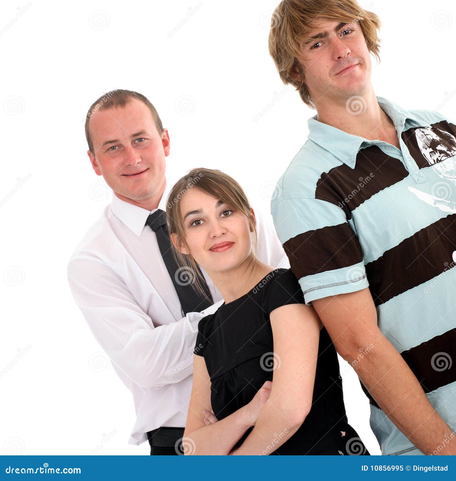 Young Dynamic Business Team Stock Image - Image of collar, attractive ...