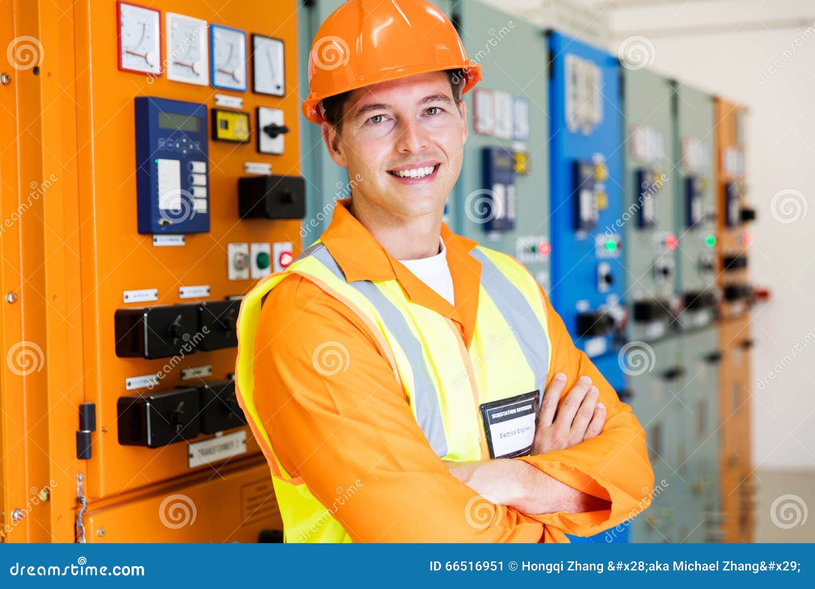 Young electrical engineer stock image. Image of distribution - 66516951