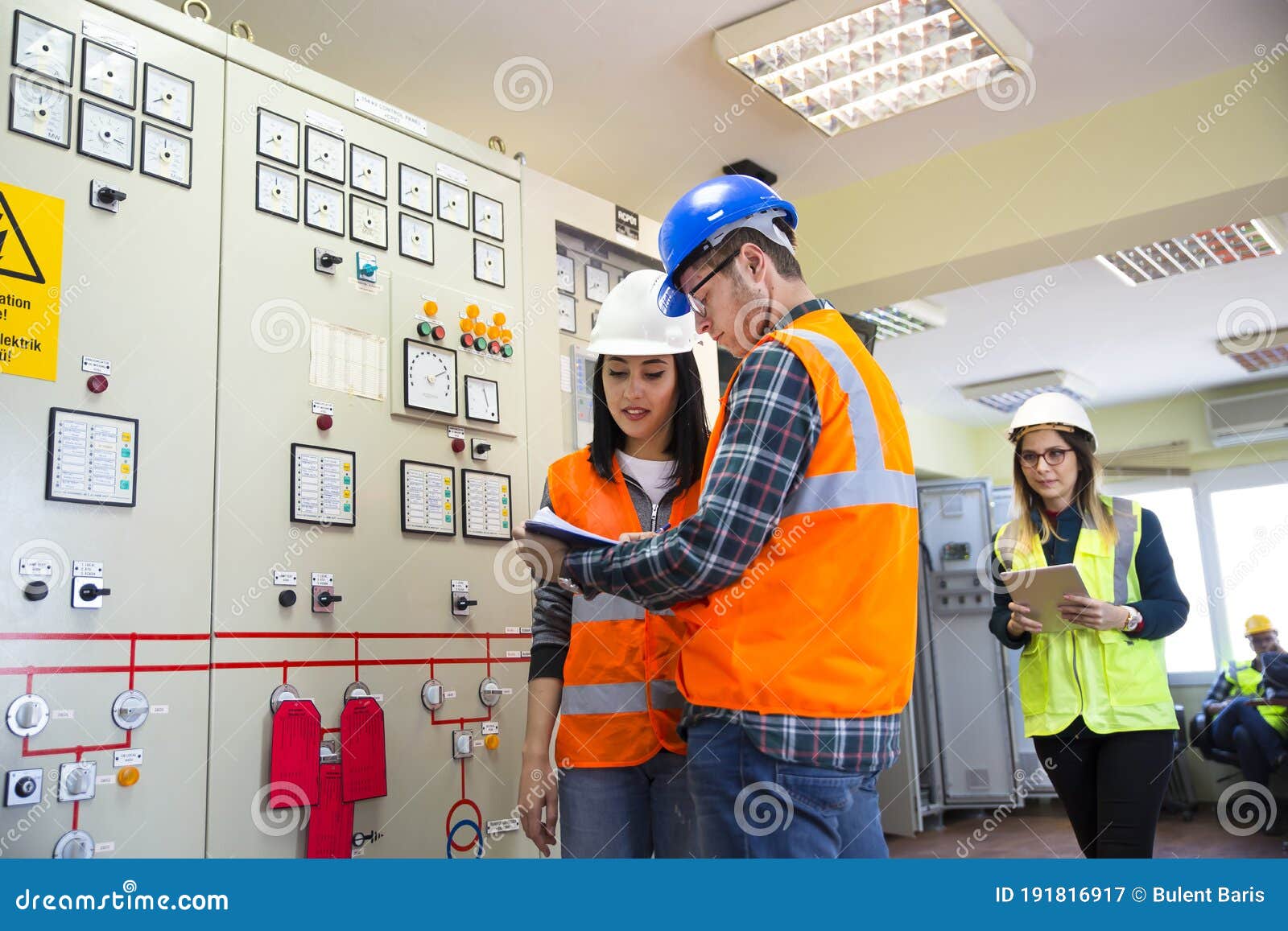 Professional Industrial Engineers Operating in Electricity Substation ...