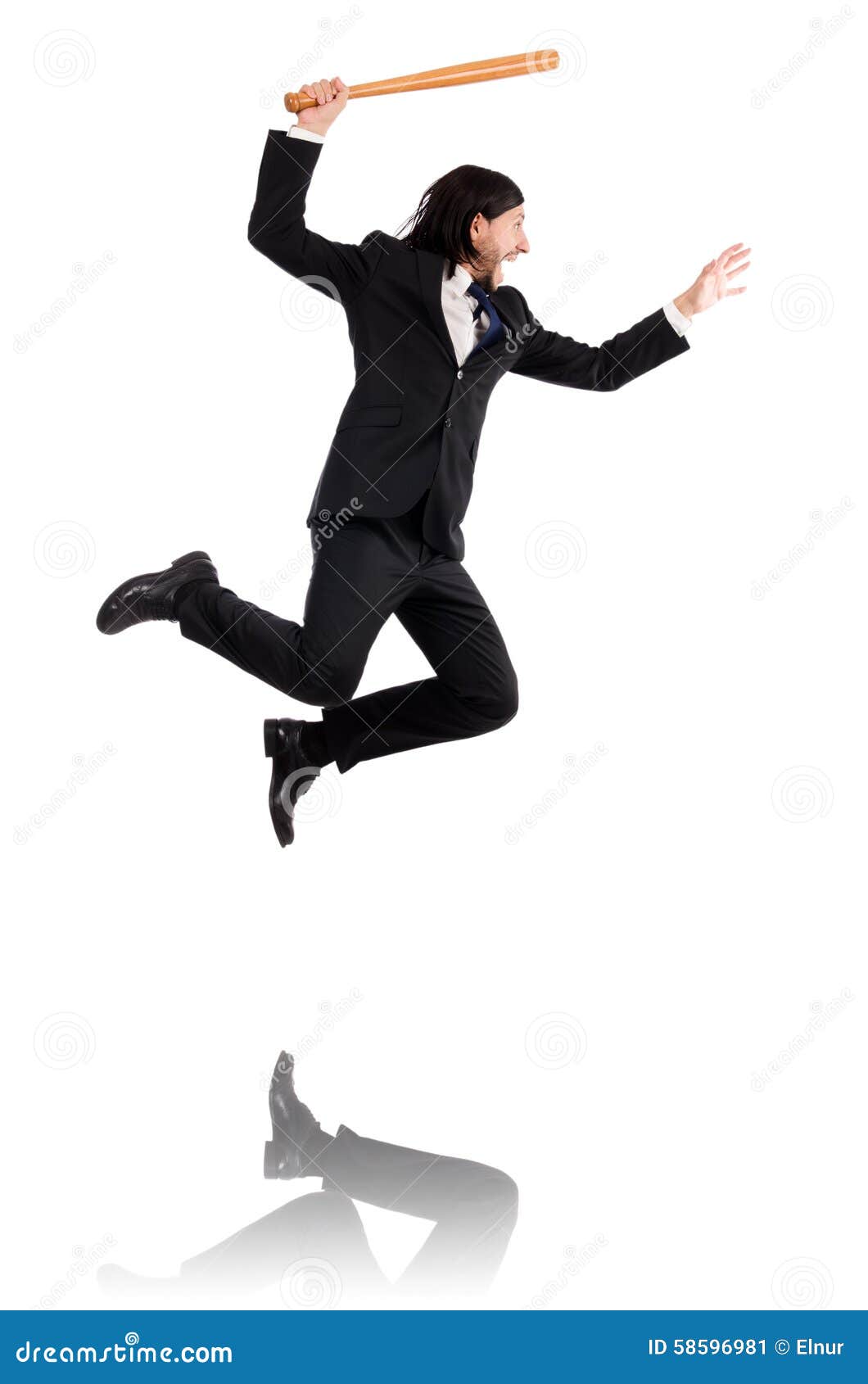 Young Elegant Man Holding Bat Isolated on White Stock Image - Image of ...