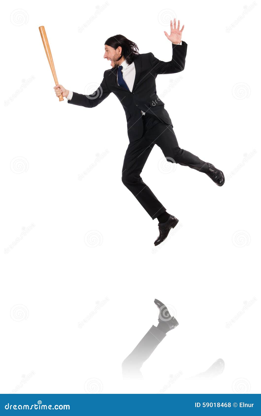 Young Elegant Man Holding Bat Isolated on White Stock Photo - Image of ...