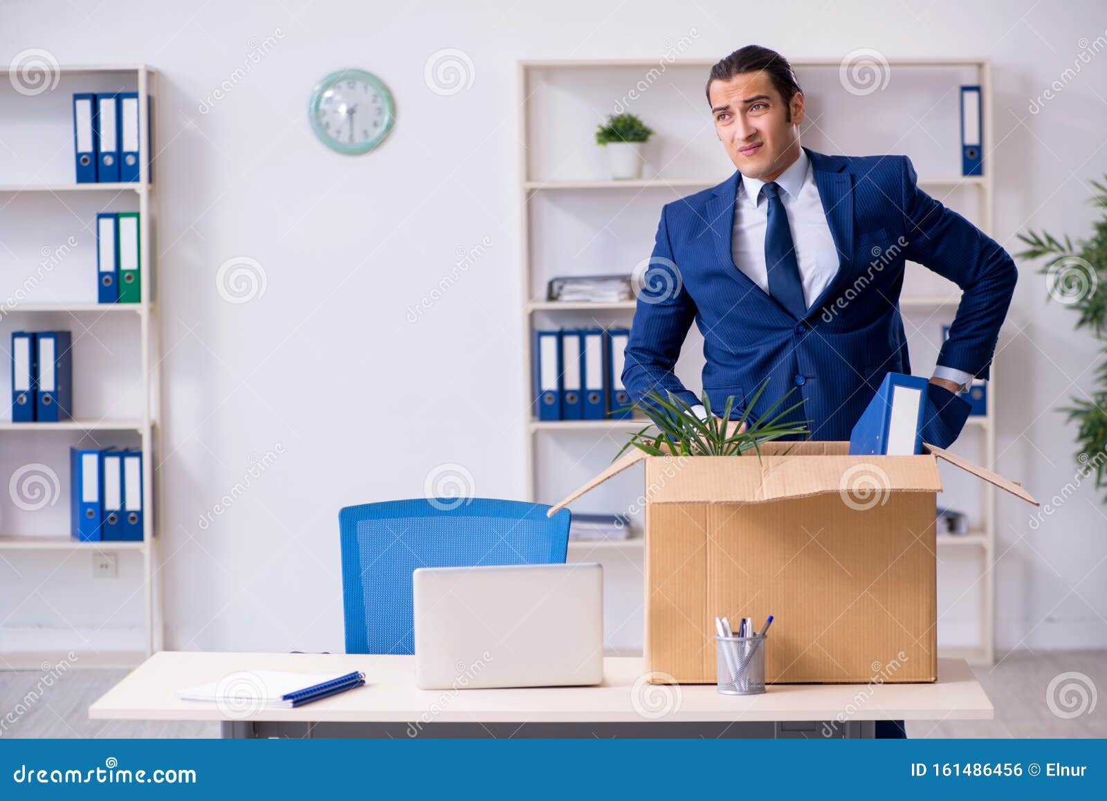 Young Employee Being Made Redundant Stock Photo - Image of redundancy ...