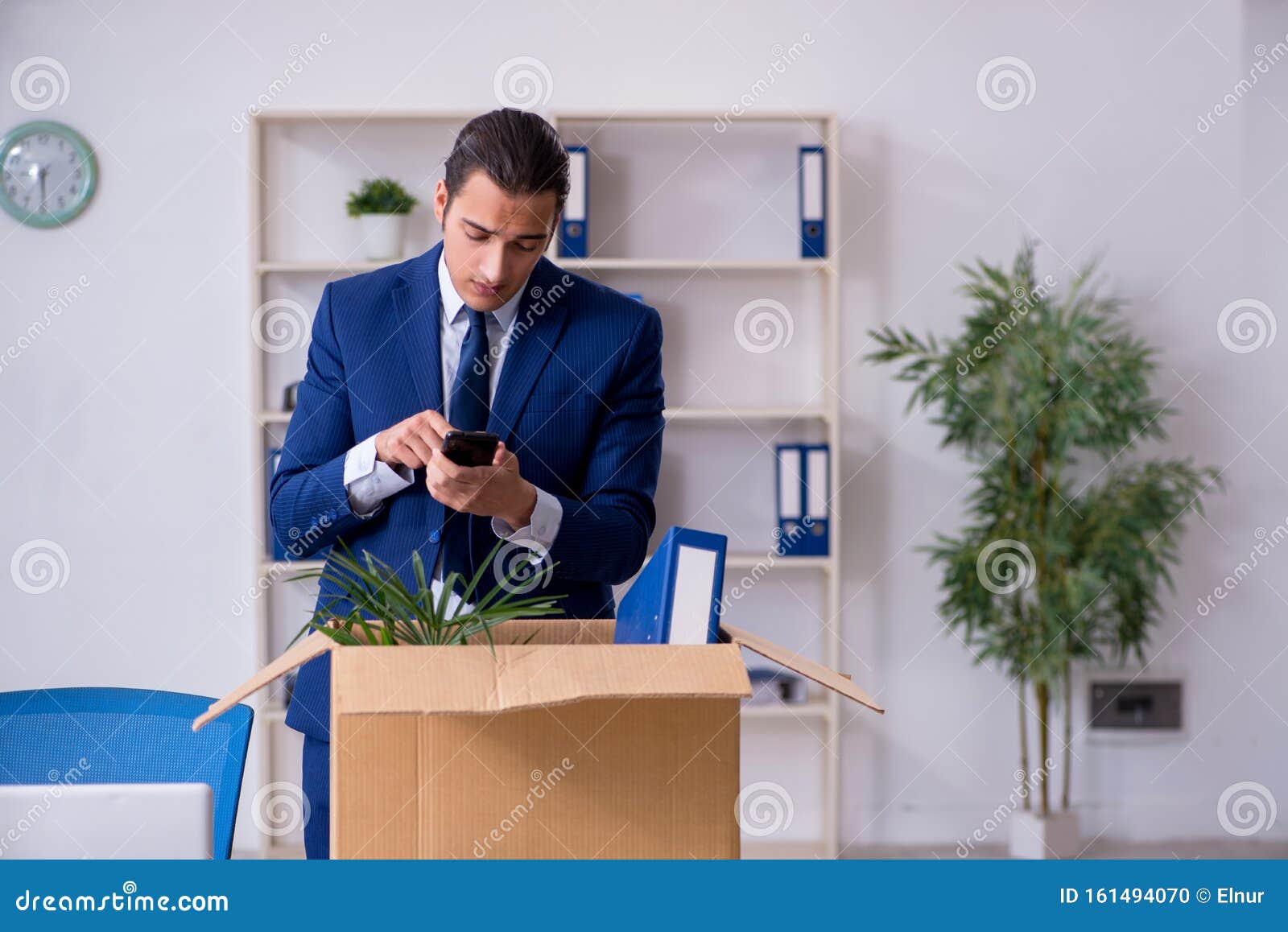 Young Employee Being Made Redundant Stock Photo - Image of redundancy ...