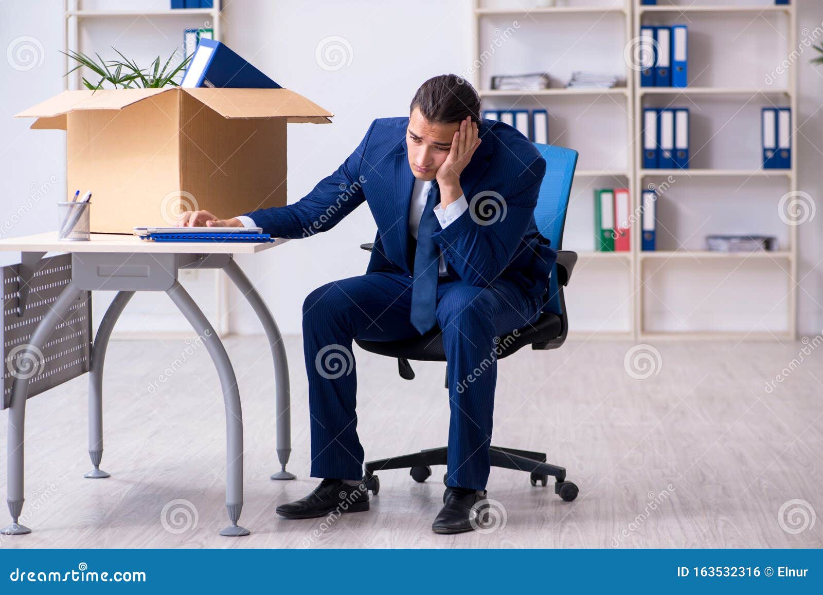 Young Employee Being Made Redundant Stock Photo - Image of businessman ...