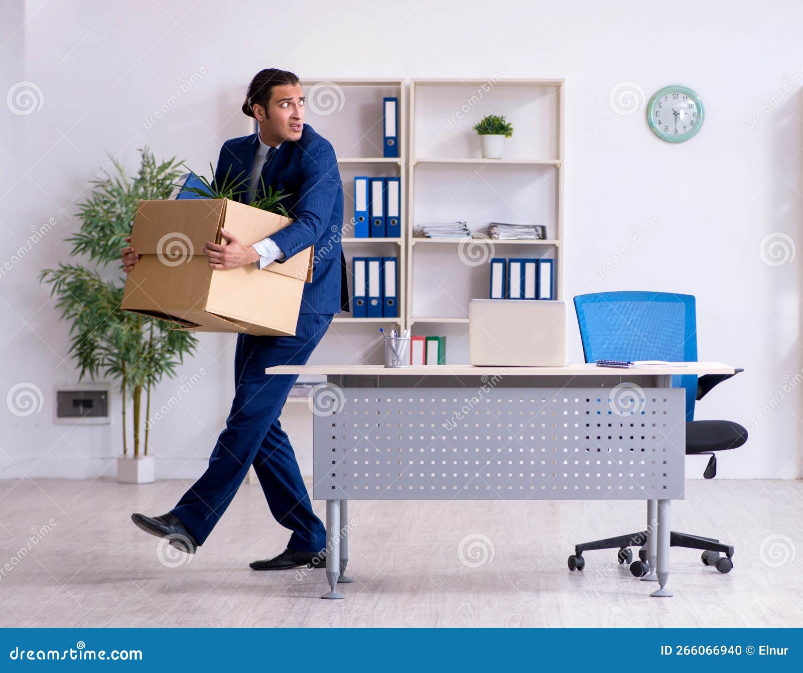 Young Employee Being Made Redundant Stock Photo - Image of loss ...
