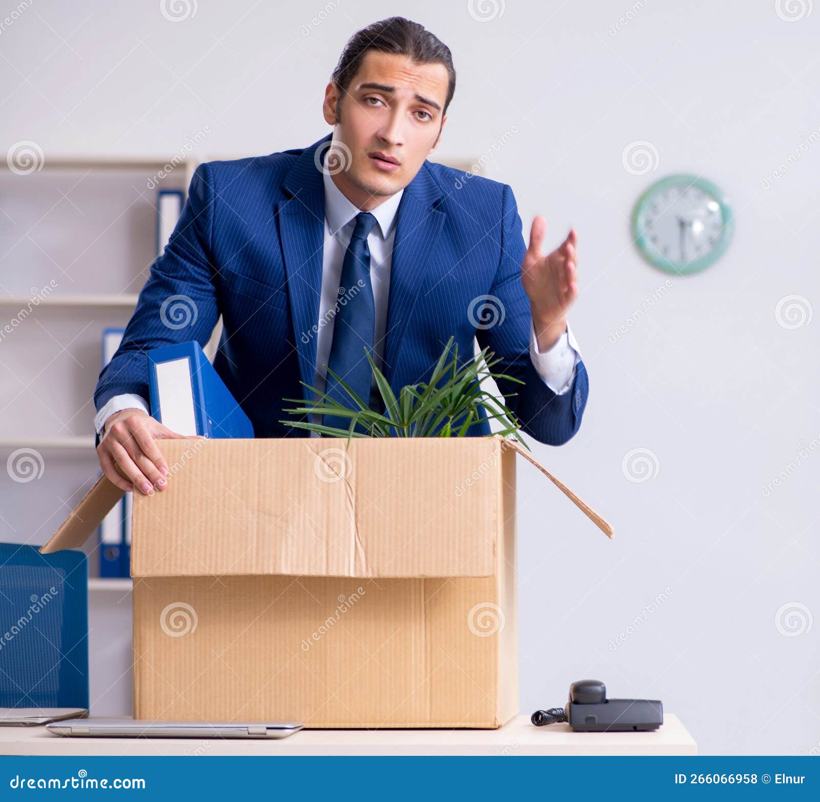Young Employee Being Made Redundant Stock Photo - Image of bankrupt ...