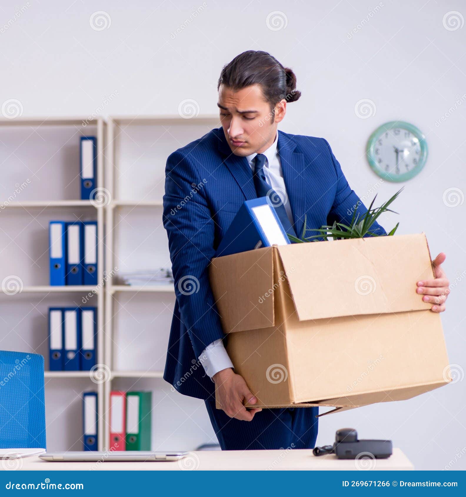 Young Employee Being Made Redundant Stock Photo - Image of loss ...