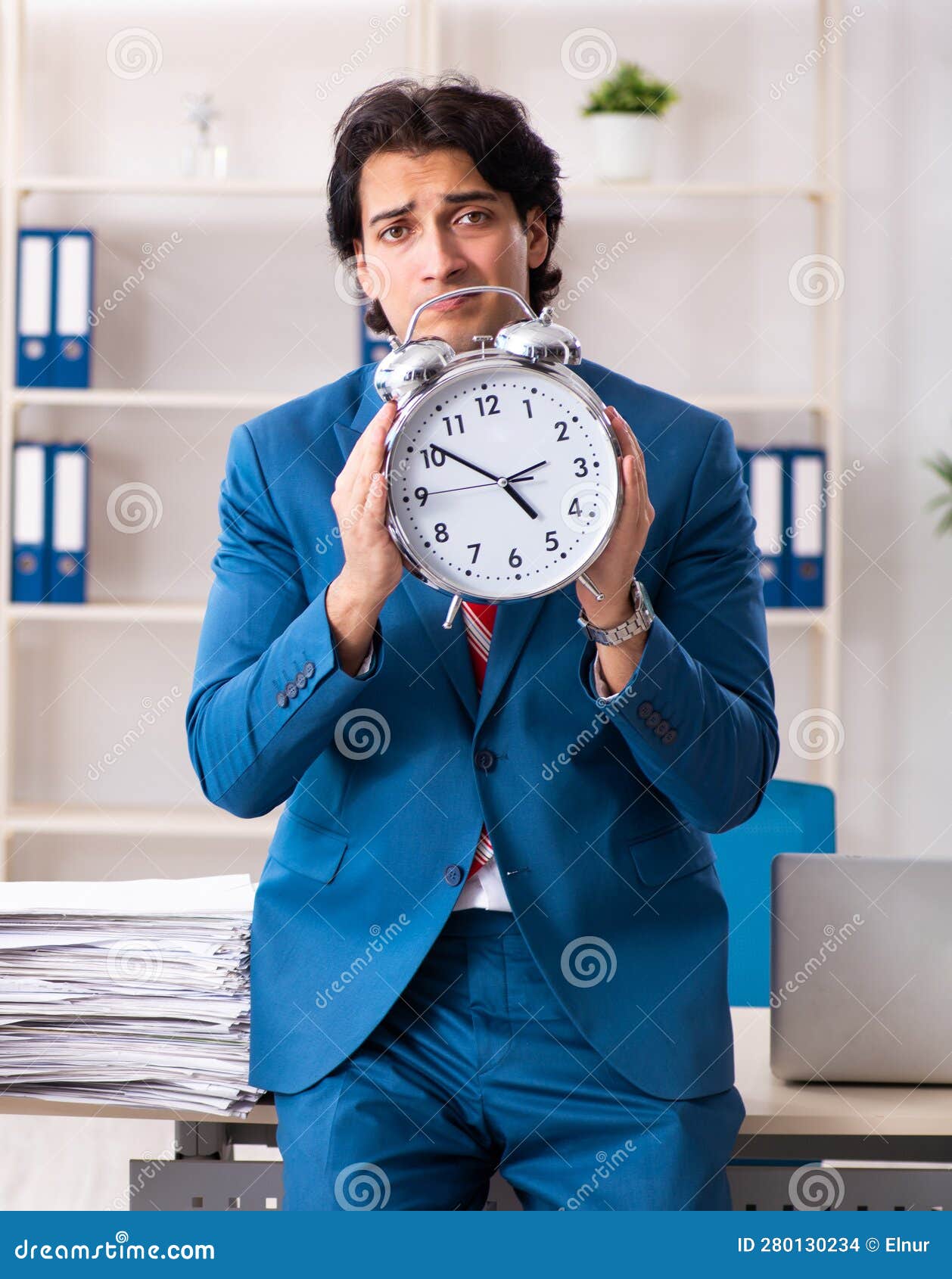 Young Employee Making Copies at Copying Machine Stock Photo - Image of ...