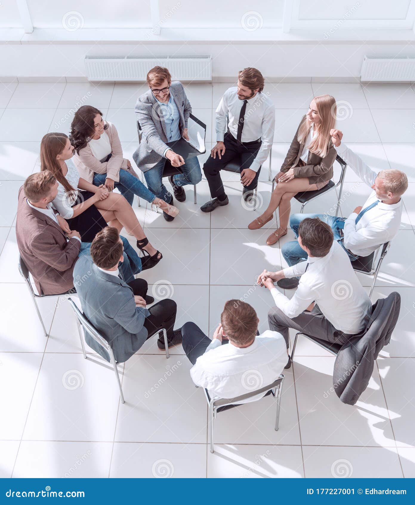 Young Employees Ask Questions during Business Training Stock Image ...