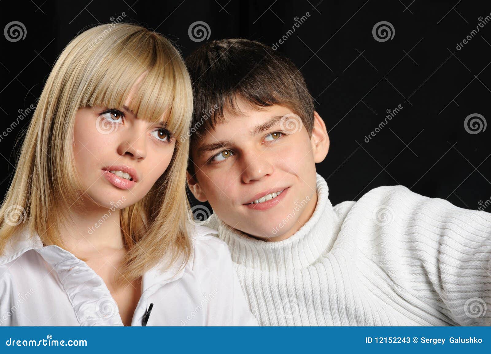 Young enamoured pair stock image. Image of caucasian - 12152243