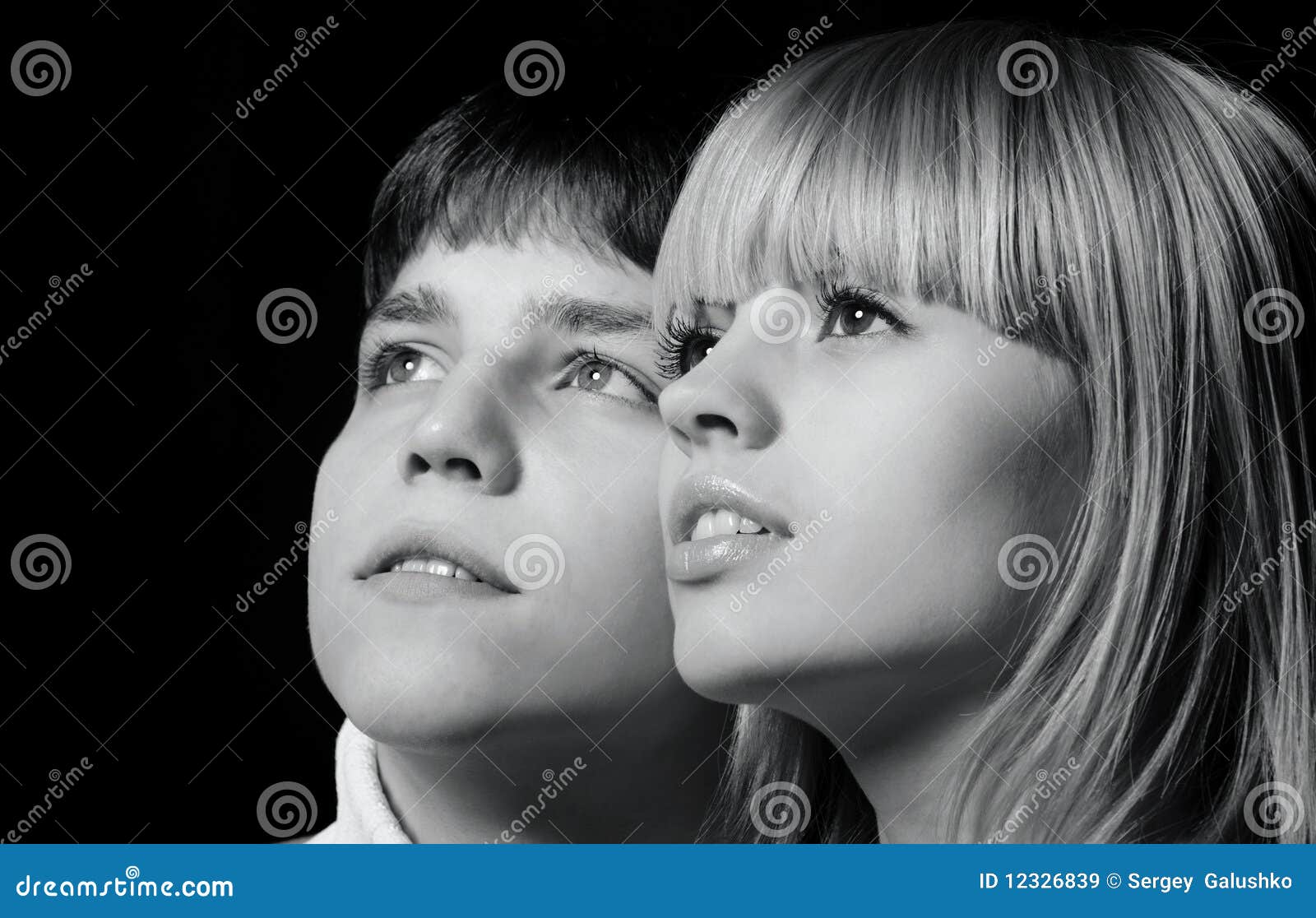 Young enamoured pair stock image. Image of affectionate - 12326839