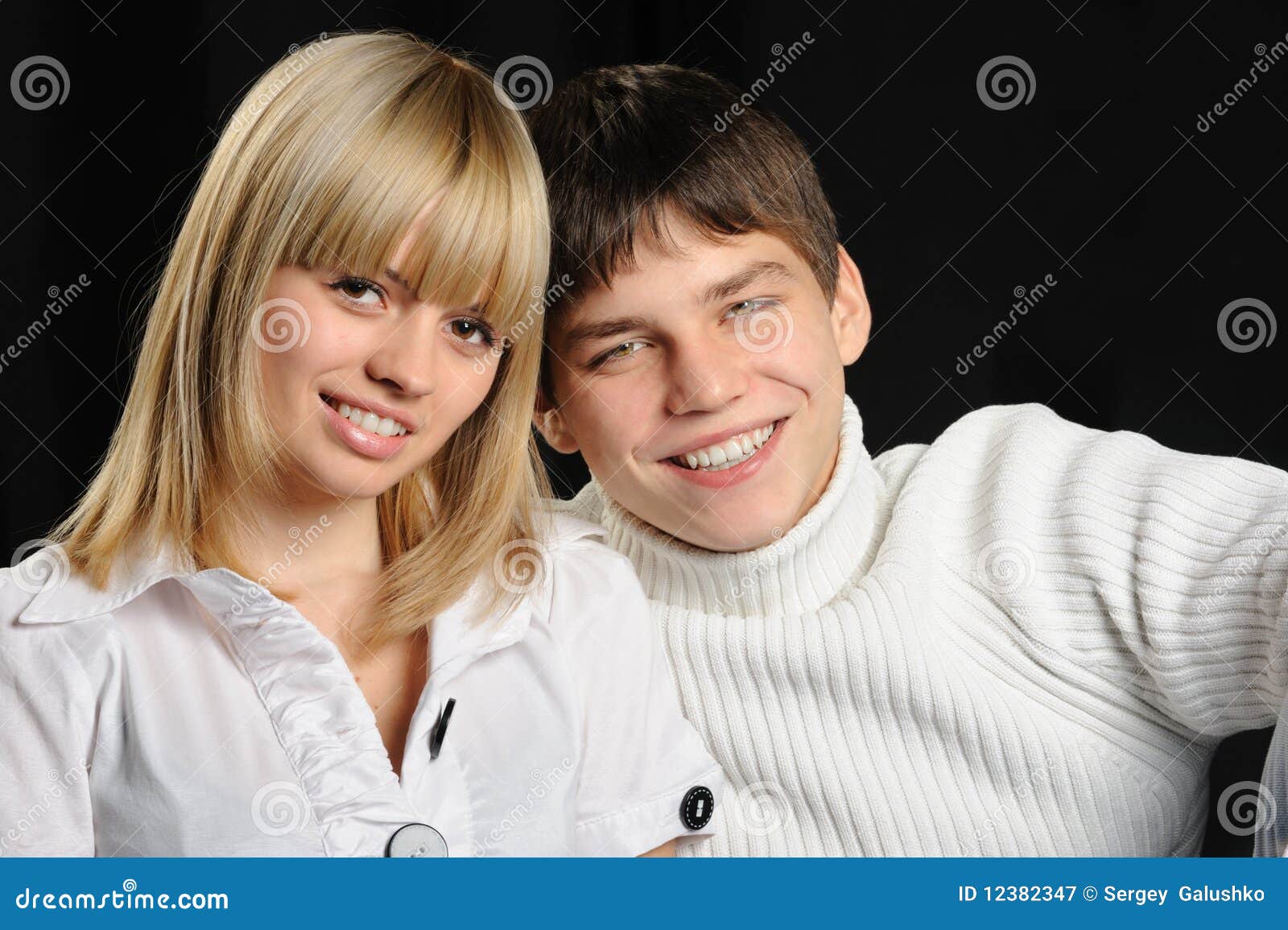 Young enamoured pair stock image. Image of caucasian - 12382347