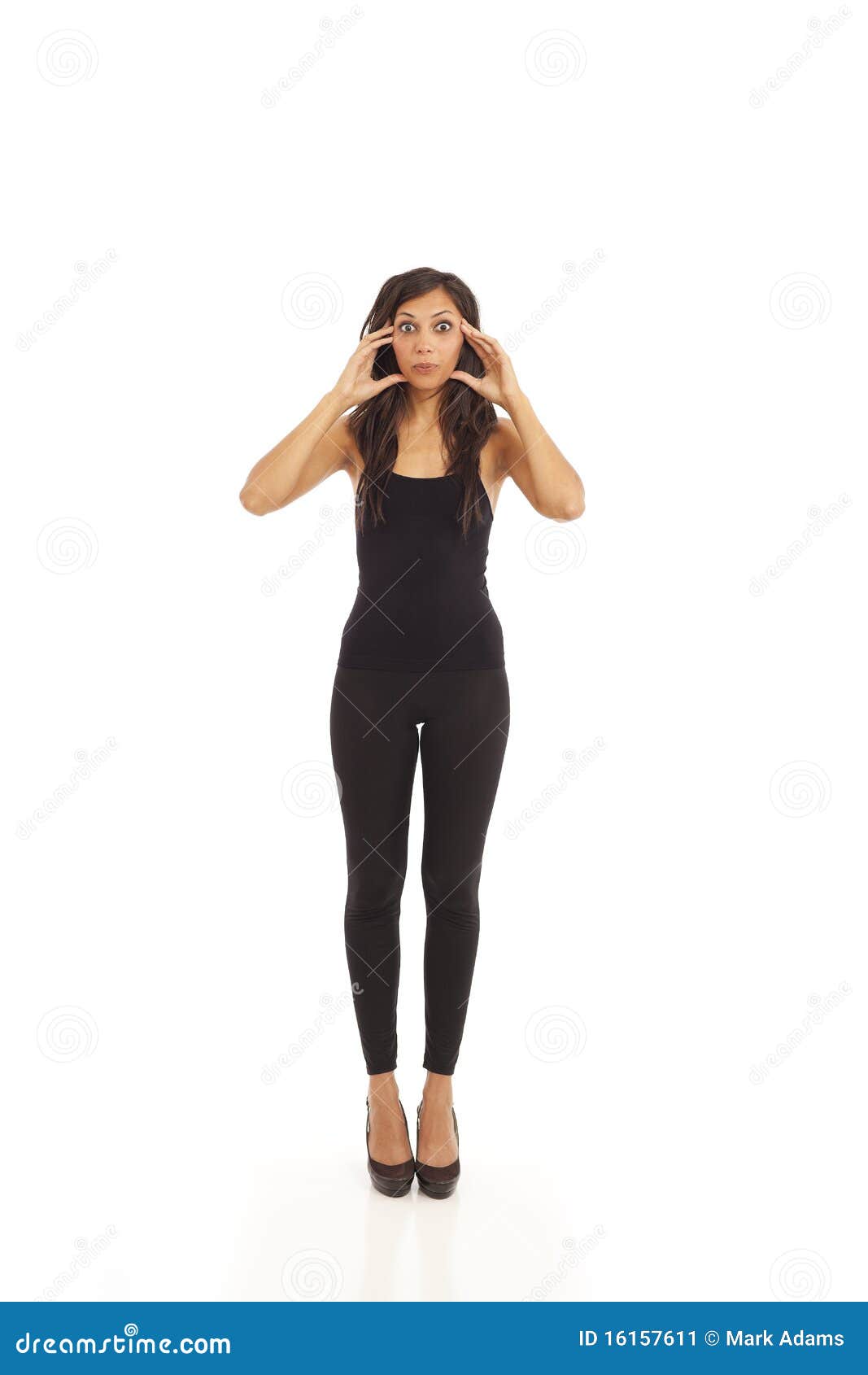 Young energetic girl stock image. Image of freedom, happiness - 16157611