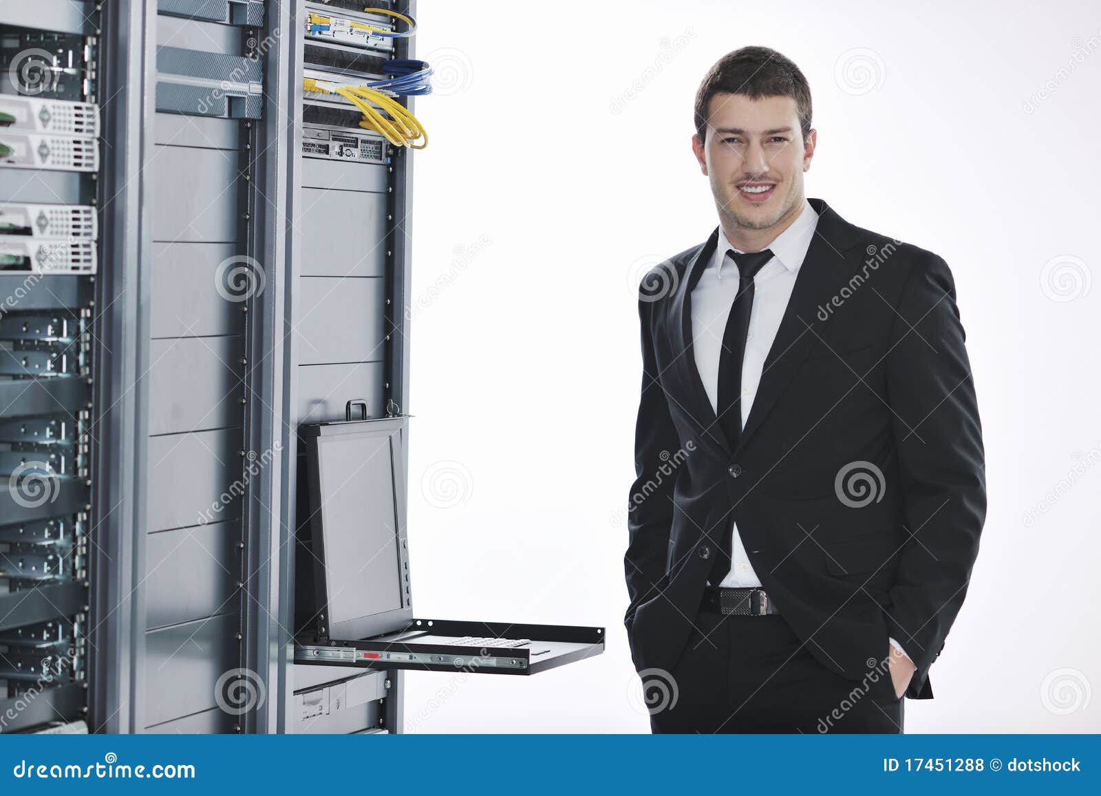 A Datacenter Server With Fiber Optic Connection Stock Image ... A Datacenter Server With Fiber Optic Connection Stock Image ...