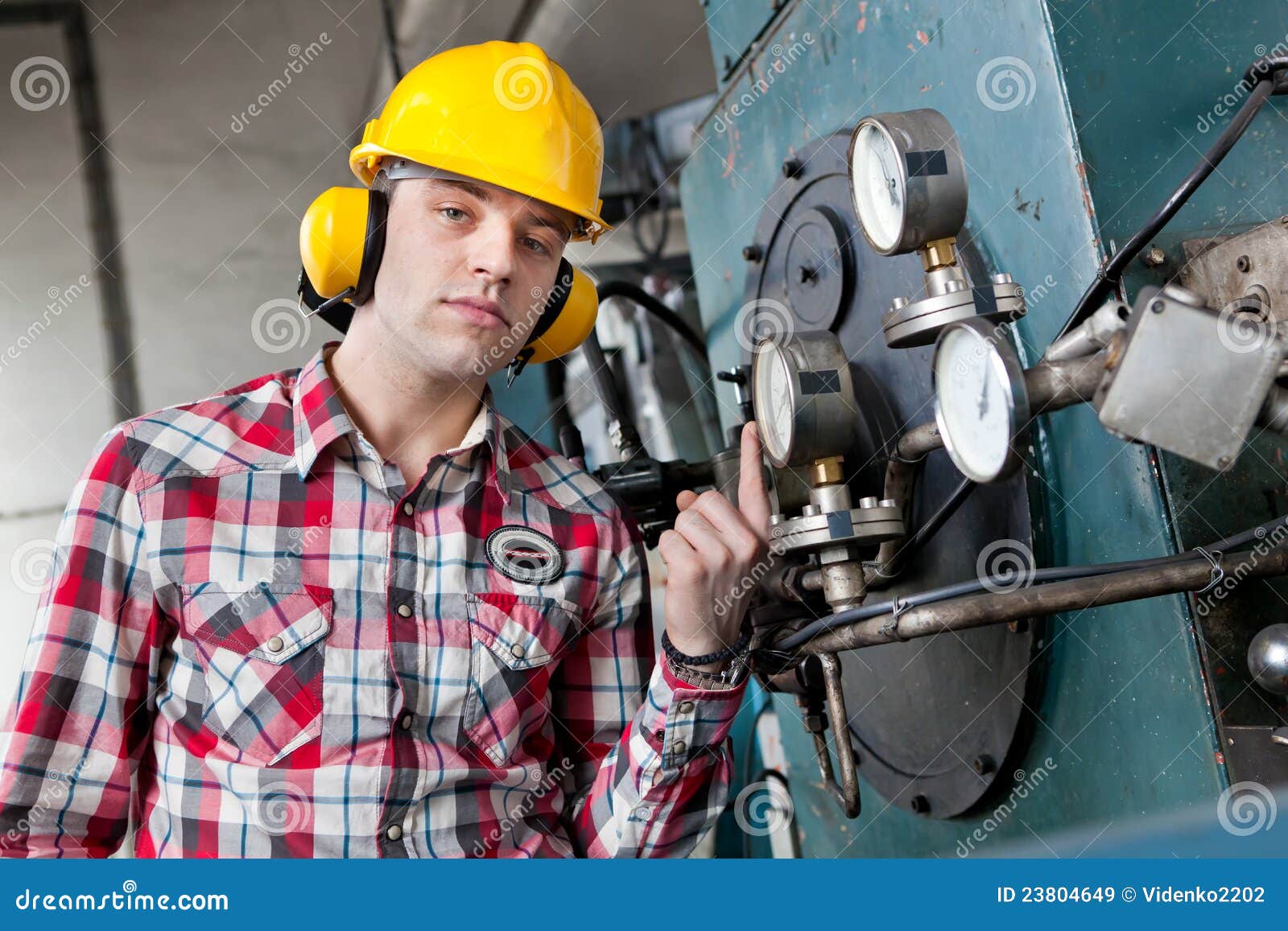 Young engineer stock image. Image of workwear, shirt - 23804649