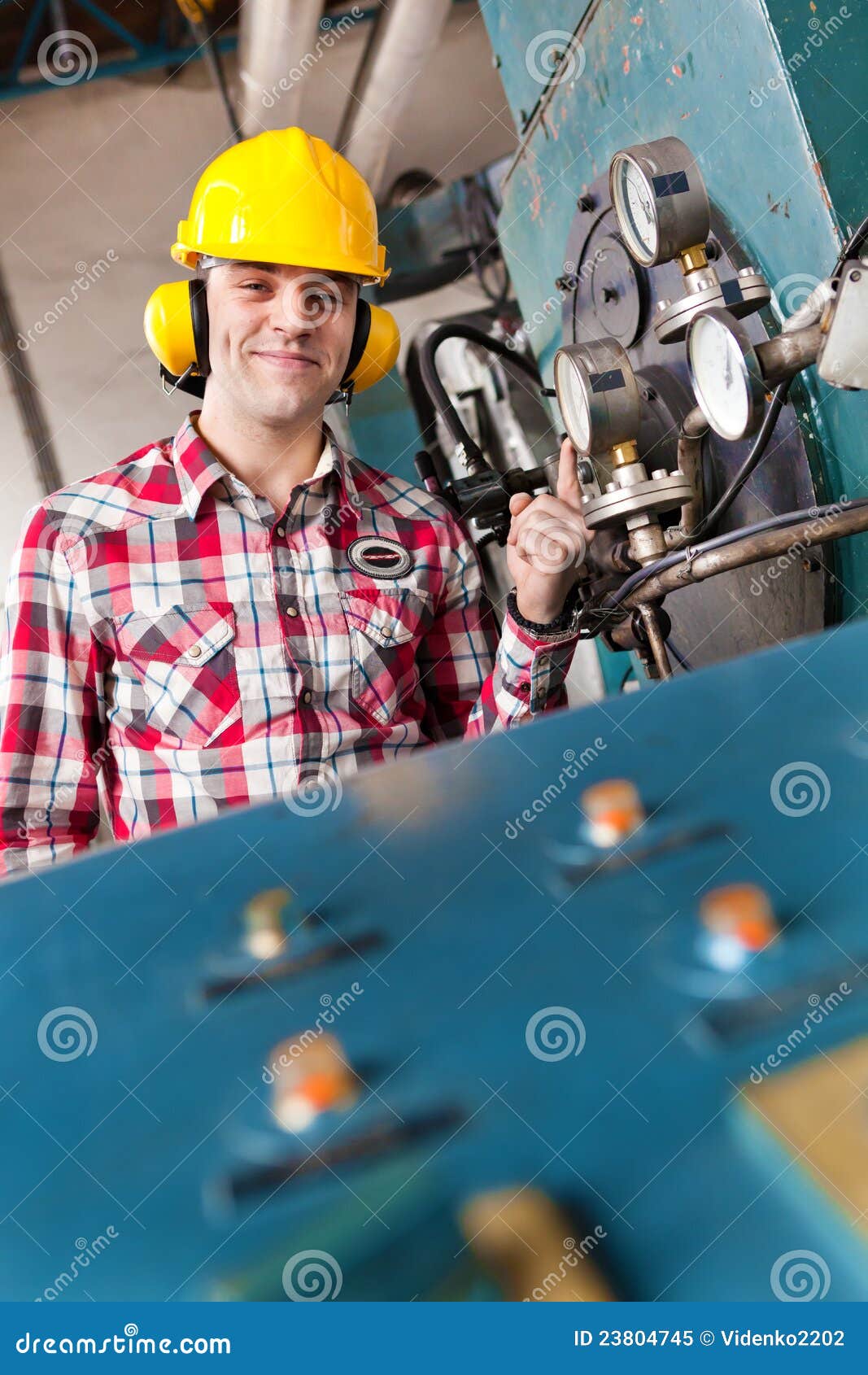 Young engineer stock image. Image of adult, safety, indoors - 23804745