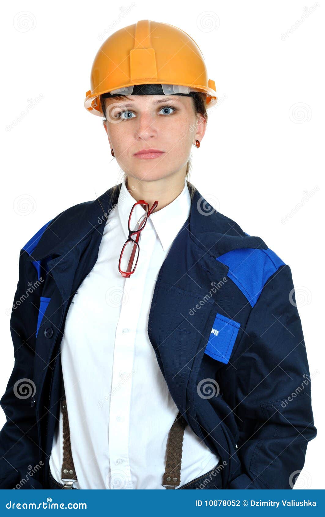 Young engineer girl stock photo. Image of helmet, girl - 10078052