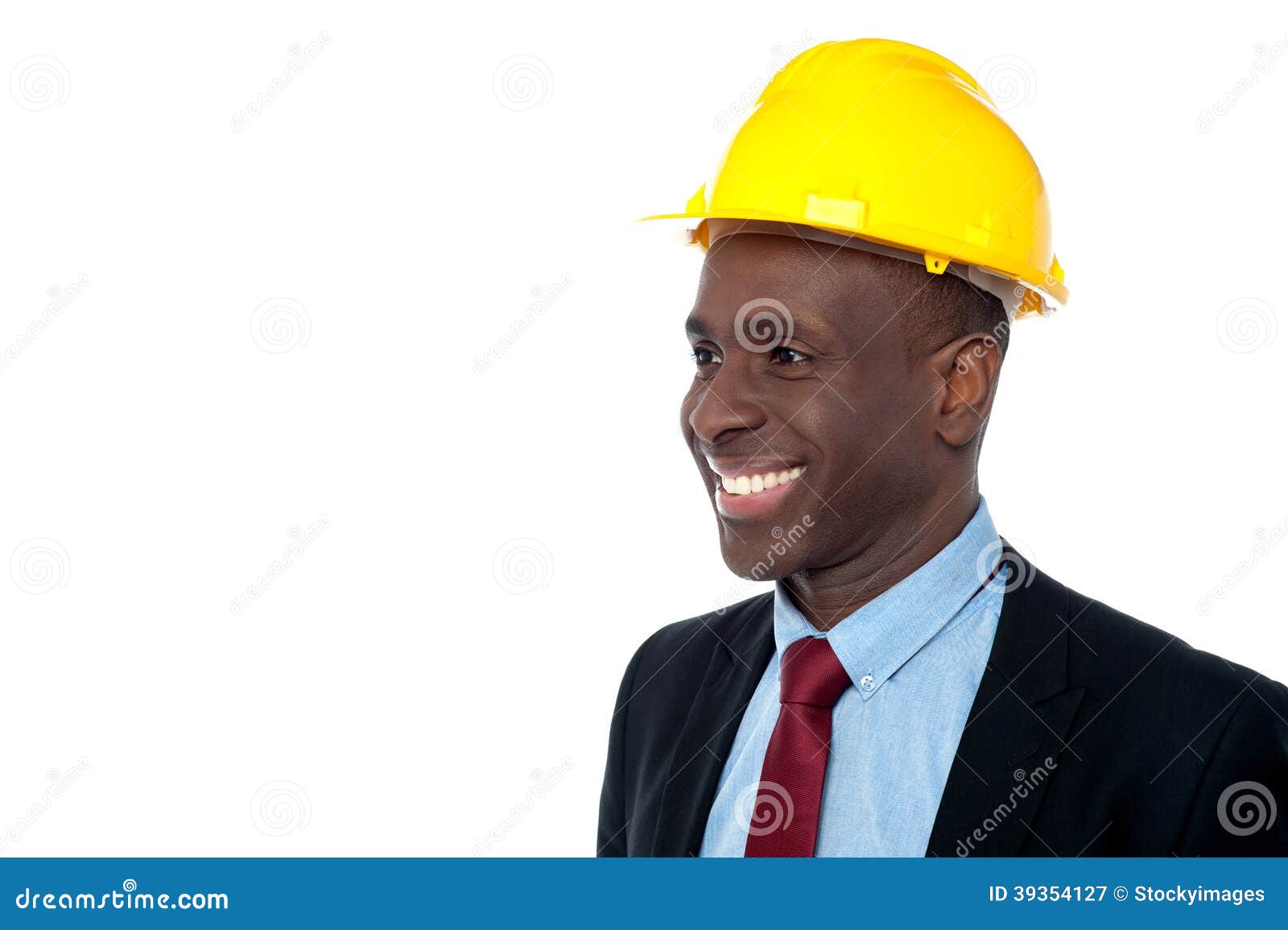 Young Engineer Looking Away Stock Image - Image of businessman, civil ...