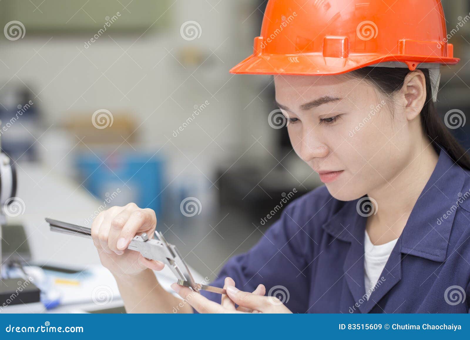Young Engineer Using Vernier in the Laboratory Stock Image - Image of ...