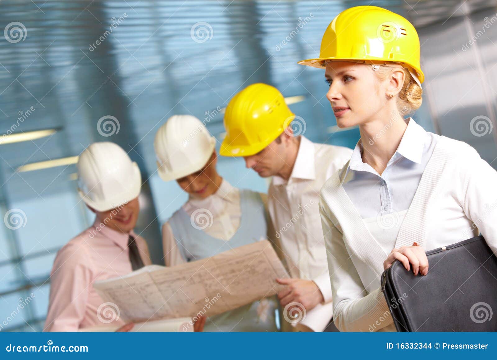 Young engineers stock photo. Image of businessman, building - 16332344