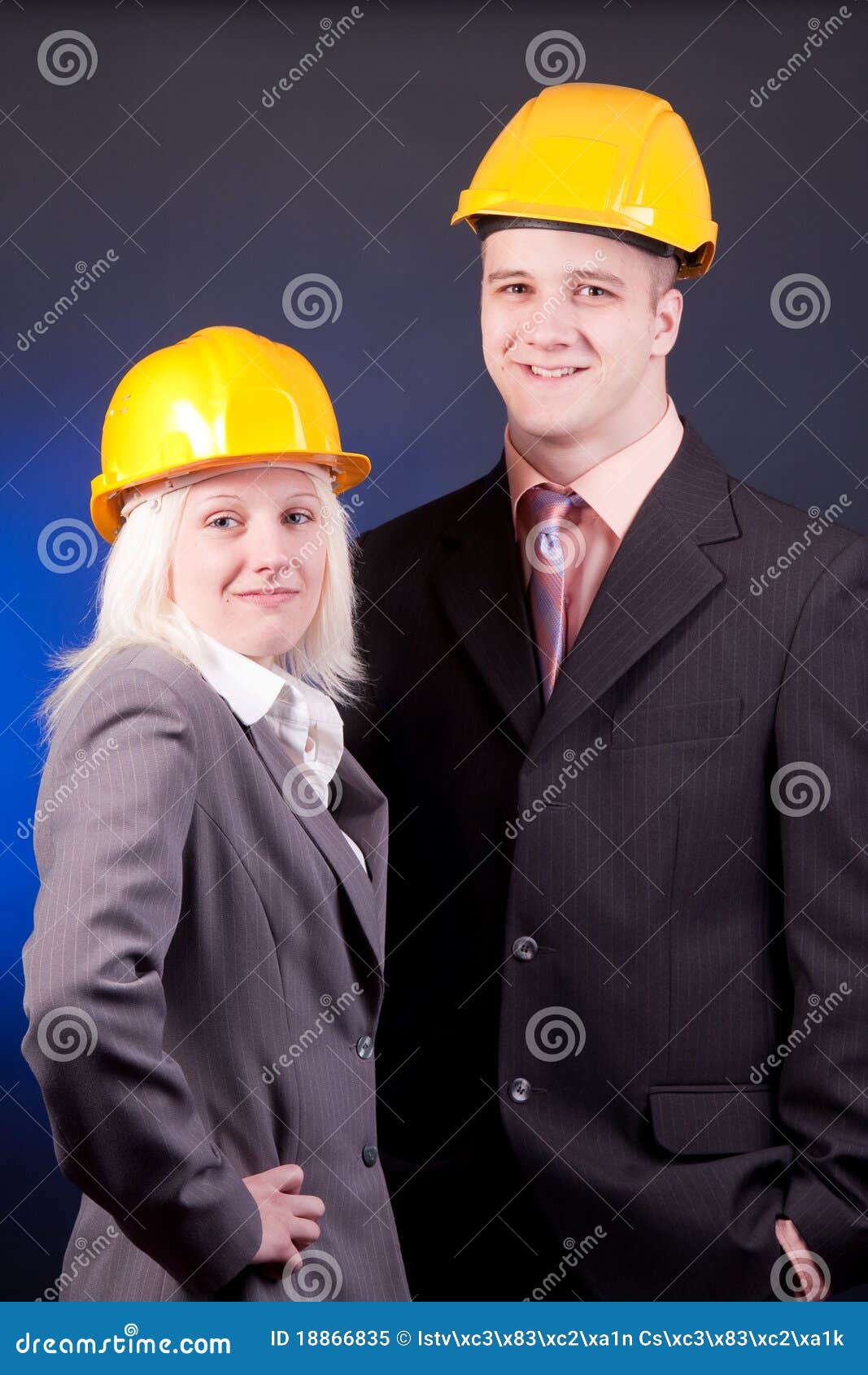 Young engineers stock image. Image of architect, inspector - 18866835