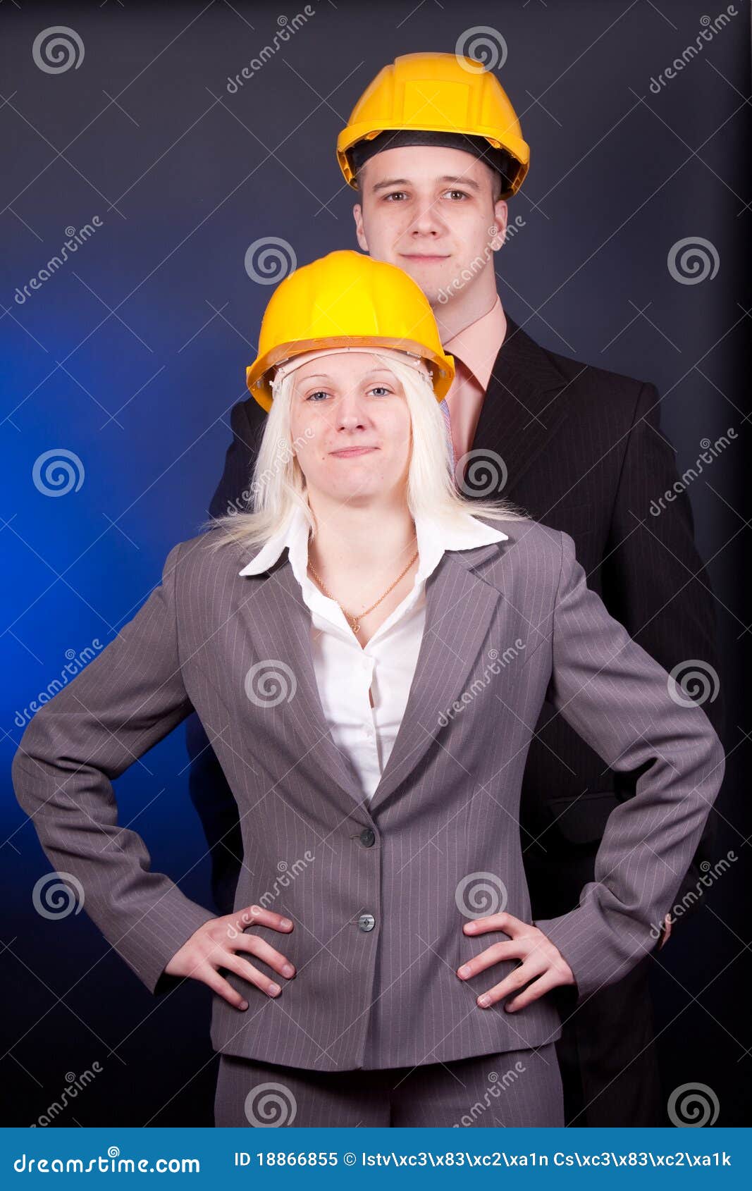 Young engineers stock image. Image of beauty, businesswoman - 18866855