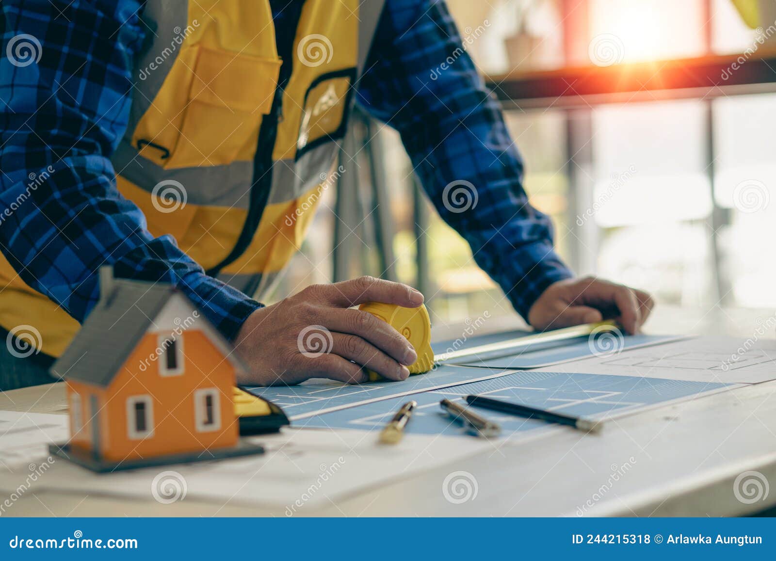 Young Engineers and Architects Design, Plan, Measure the Layout of ...