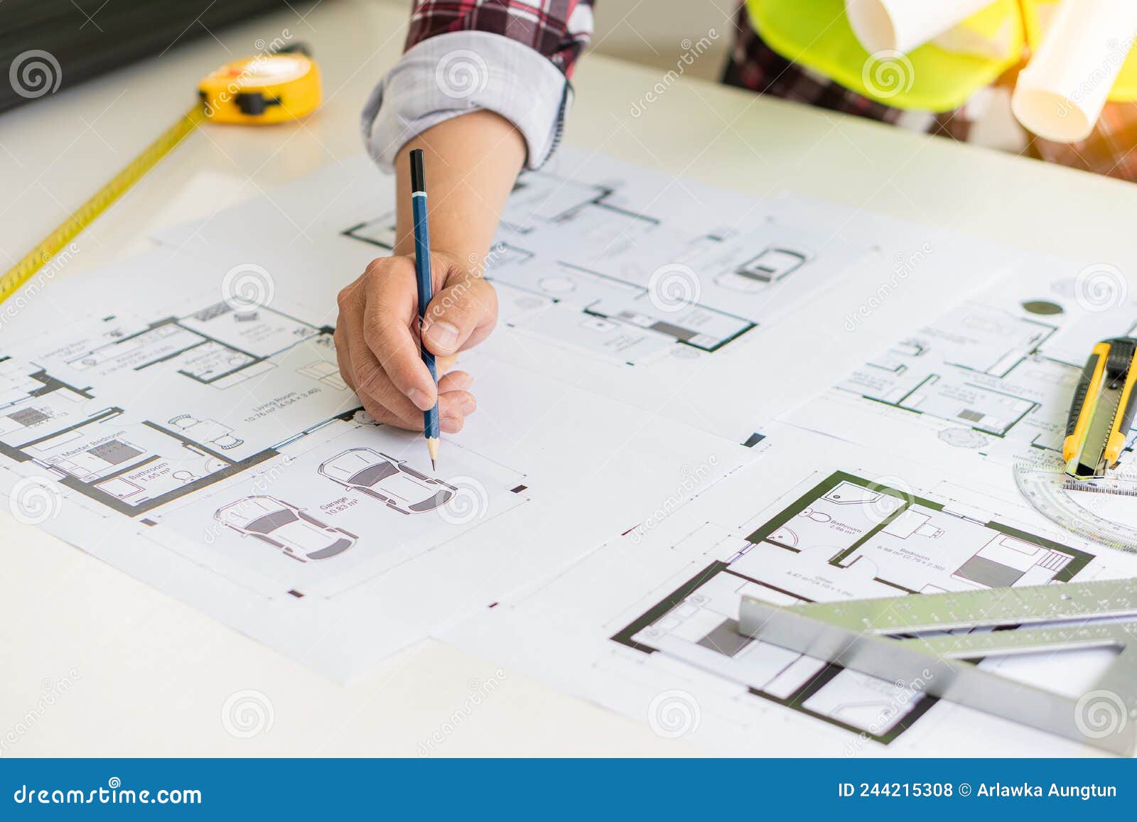 Young Engineers and Architects Design, Plan, Measure the Layout of ...