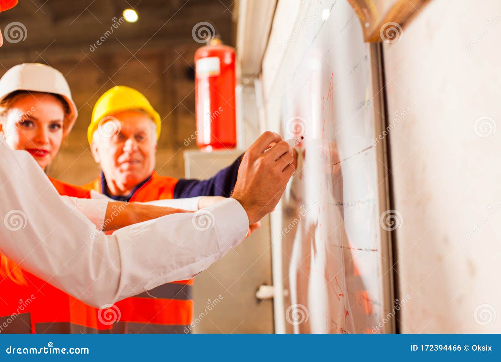 The Young Engineers are Practicing at the Factory Stock Photo - Image ...