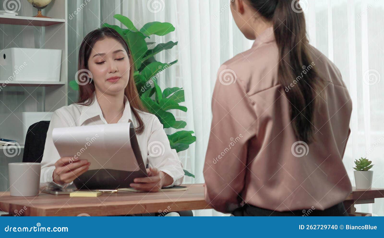 Young and Enthusiastic Candidate Interview with HR Manager in Office ...