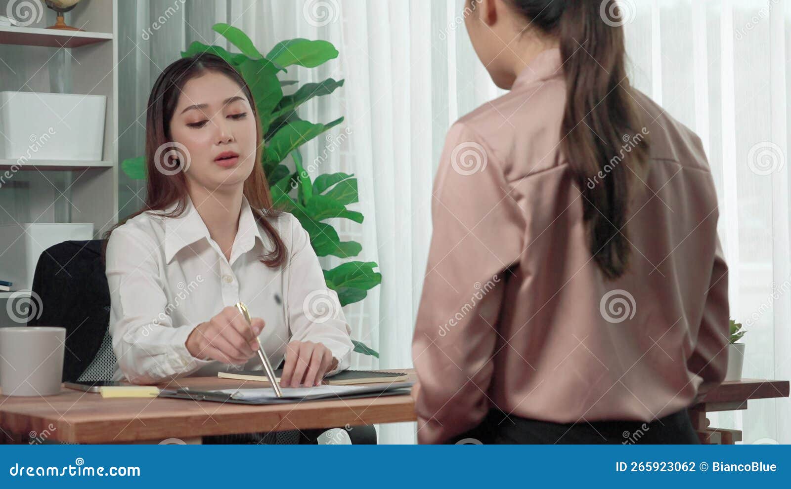 Young and Enthusiastic Candidate Interview with HR Manager in Office ...