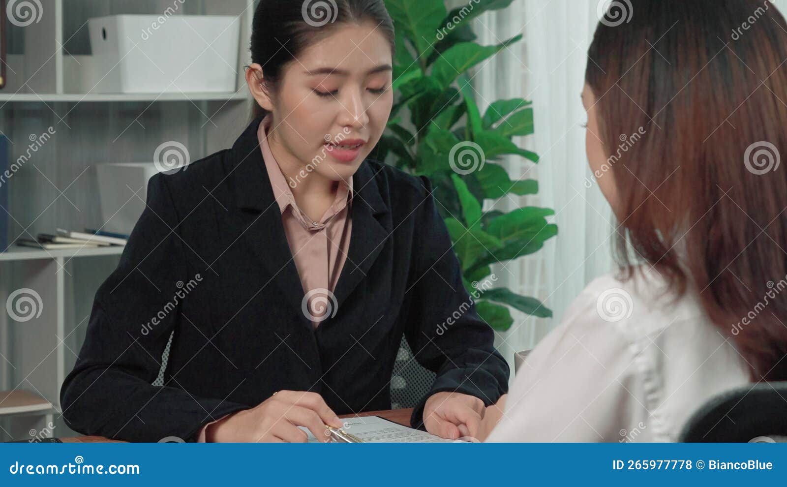 Young and Enthusiastic Candidate Interview with HR Manager in Office ...